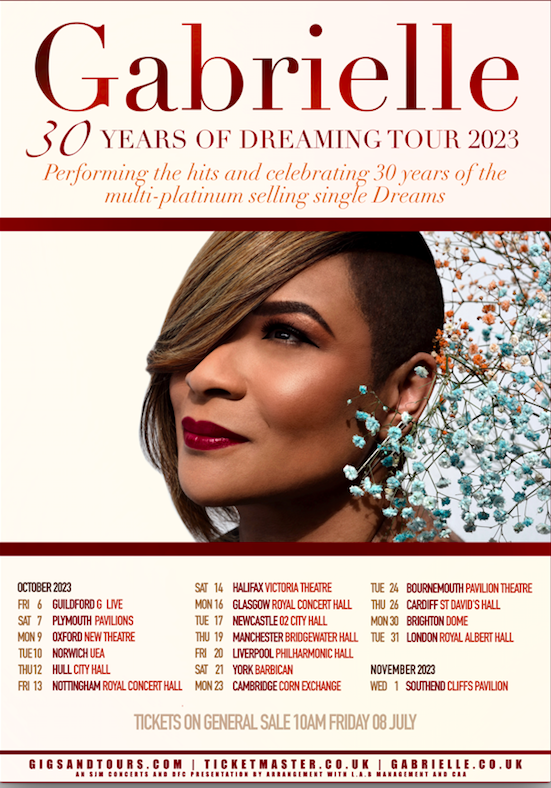 Gabrielle announces UK Tour & shows with Adele - OriginalRock.net
