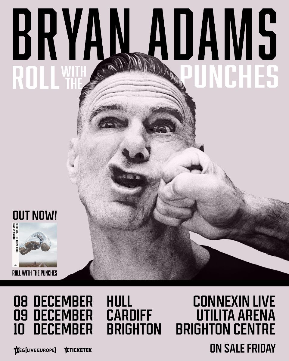 Bryan Adams announces Dec 2025 UK arena shows - OriginalRock.net